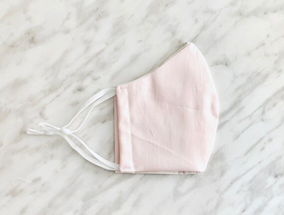 Light Pink Face Mask - Etsy
