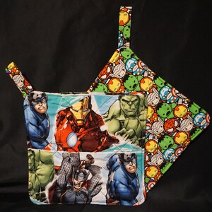 MARVEL AVENGERS Iron Man Hulk Thor Captain America/kawaii Pot Holder ...