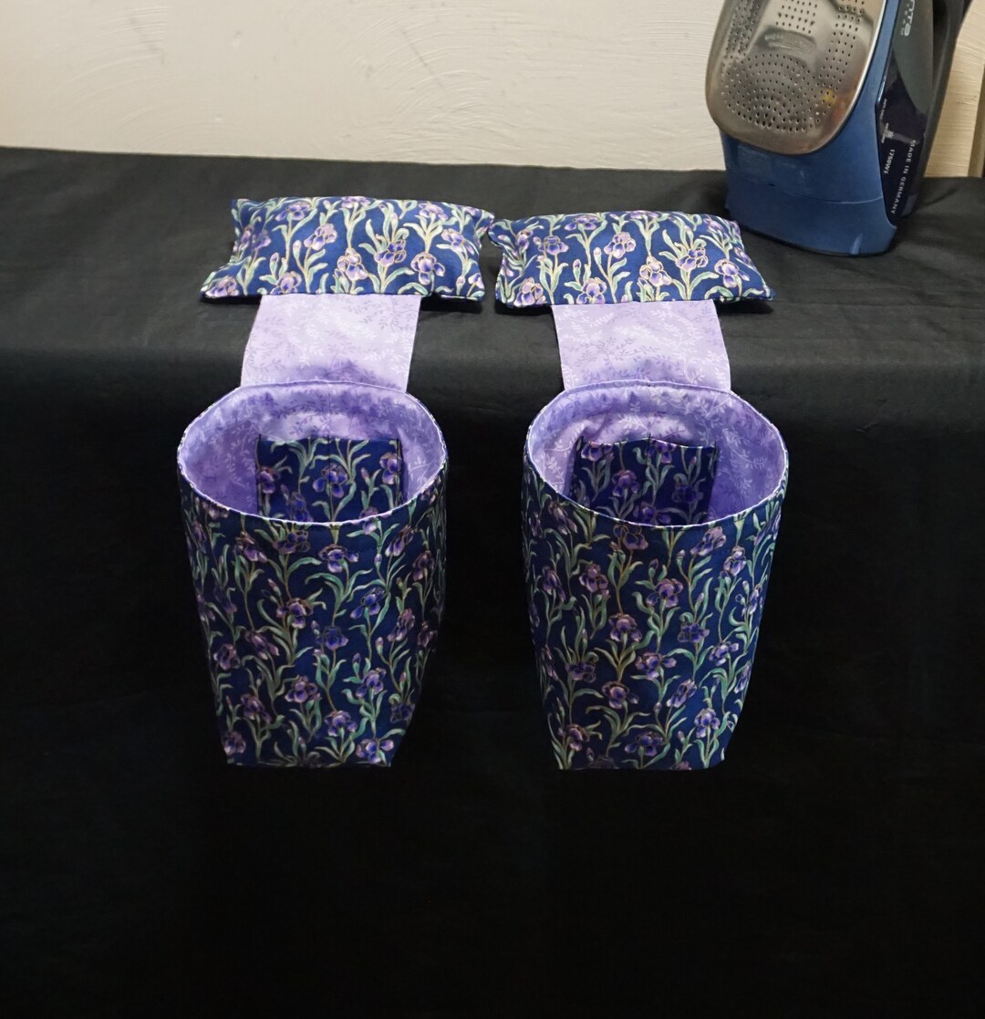 Purple Iris THREAD CATCHER Scrap Catcher Sewing Bag With Pincushion - Etsy