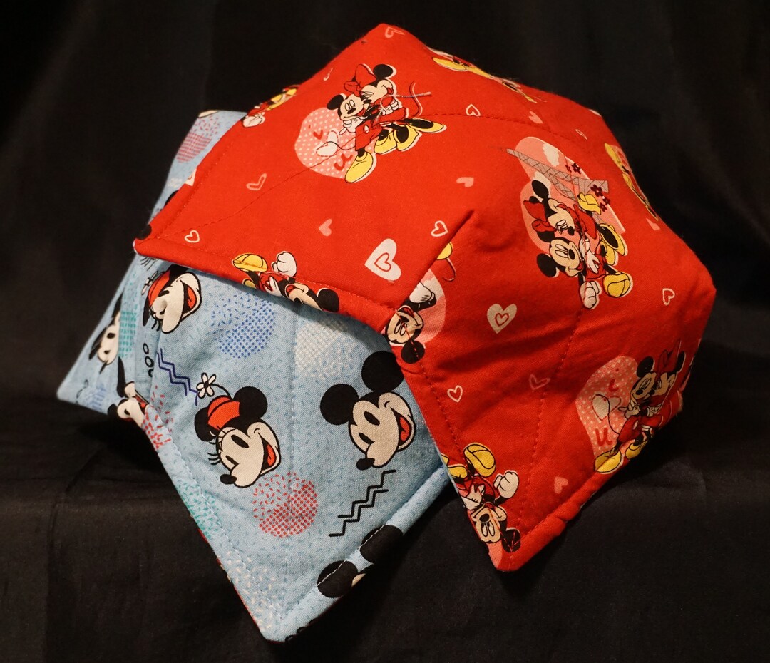 Mickey & Minnie Mouse in Paris MICROWAVE BOWL COZY Reversible Warm Bowl ...