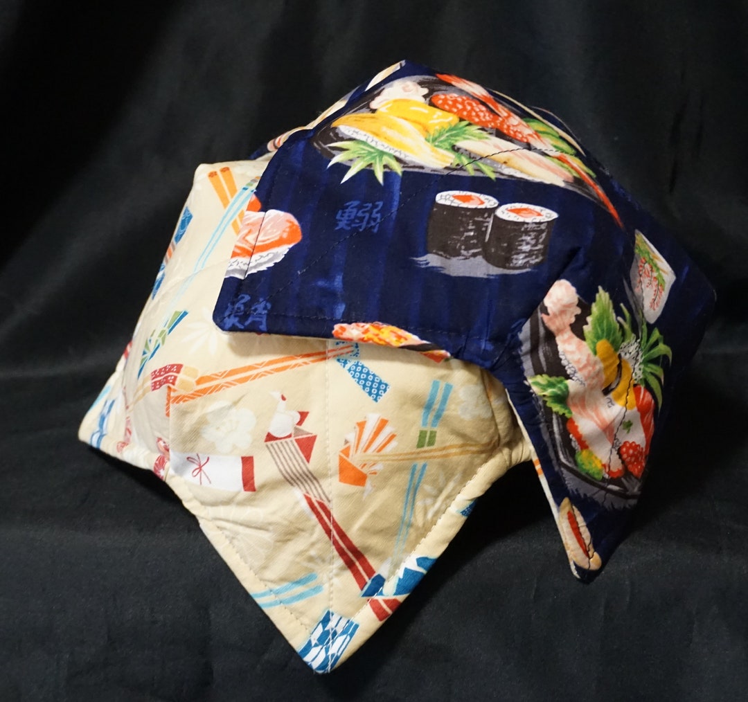 Sushi Deluxe Origami Chopsticks MICROWAVE BOWL COZY Reversible Warm ...