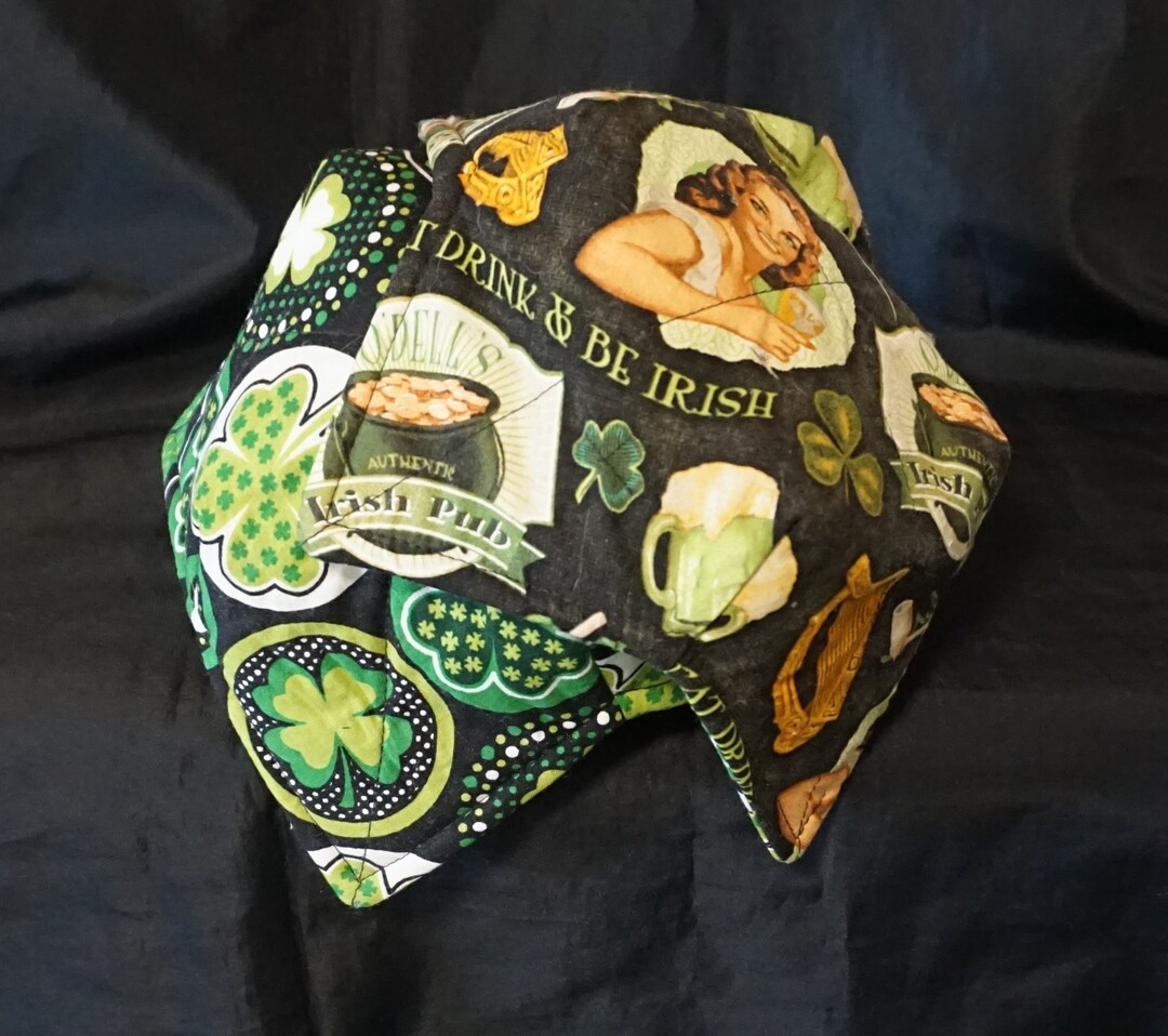 Irish Pub Shamrock MICROWAVE BOWL COZY Reversible Warm Bowl Holder - Etsy