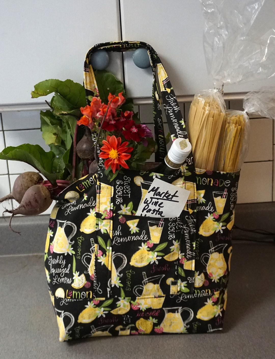 Fresh Lemonade CANVAS TOTE BAG Market Bag Beach Tote Reusable Bag - Etsy