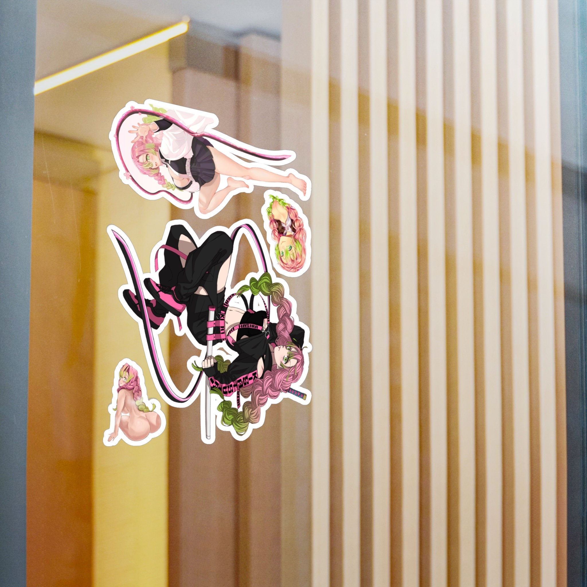 Pink Mitsuri Anime Waifu Kiss-cut Vinyl Car Decals V1 - Etsy