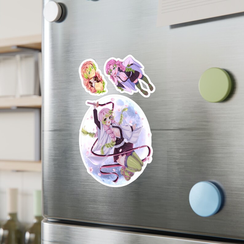 Pink Mitsuri Anime Waifu, Kiss-cut Vinyl Car Decals V3 - Etsy