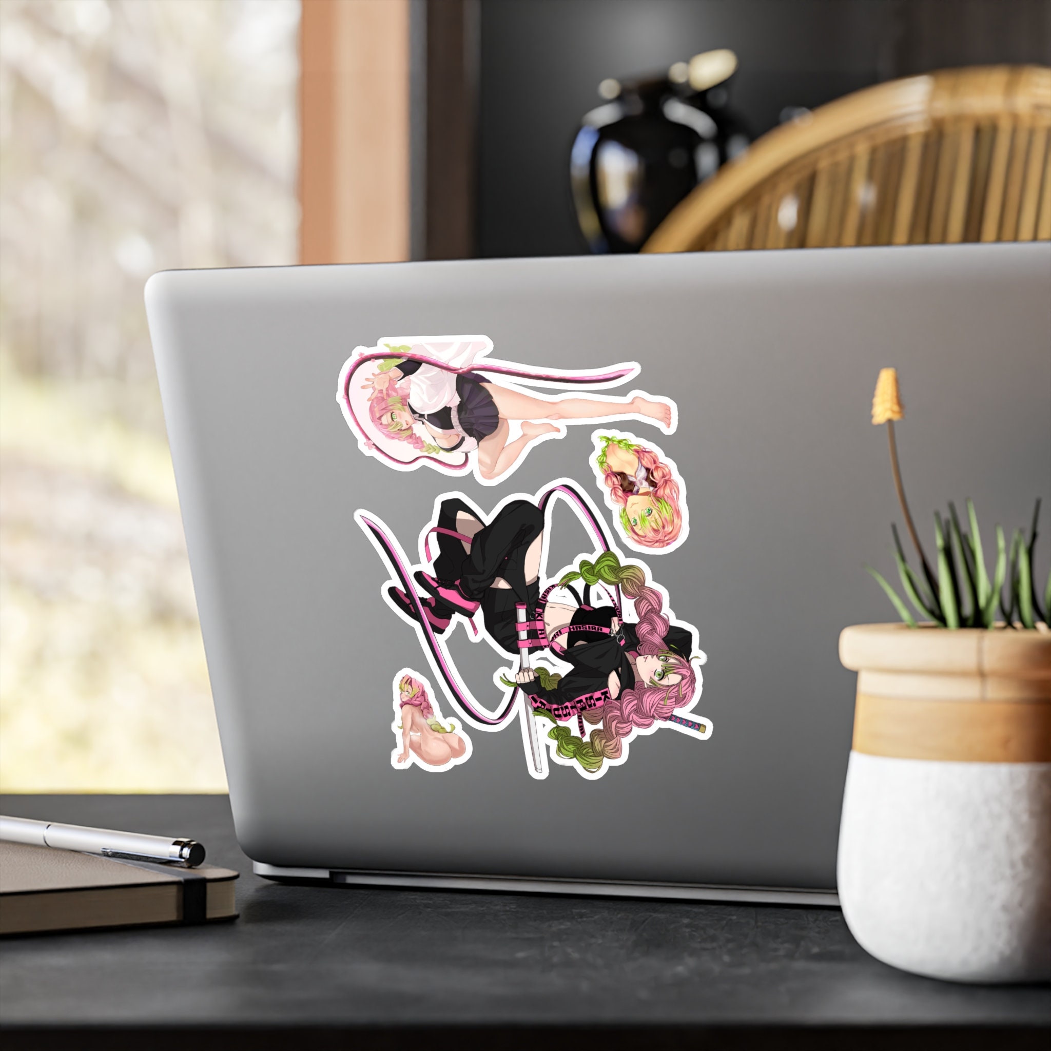 Pink Mitsuri Anime Waifu Kiss-cut Vinyl Car Decals V1 - Etsy