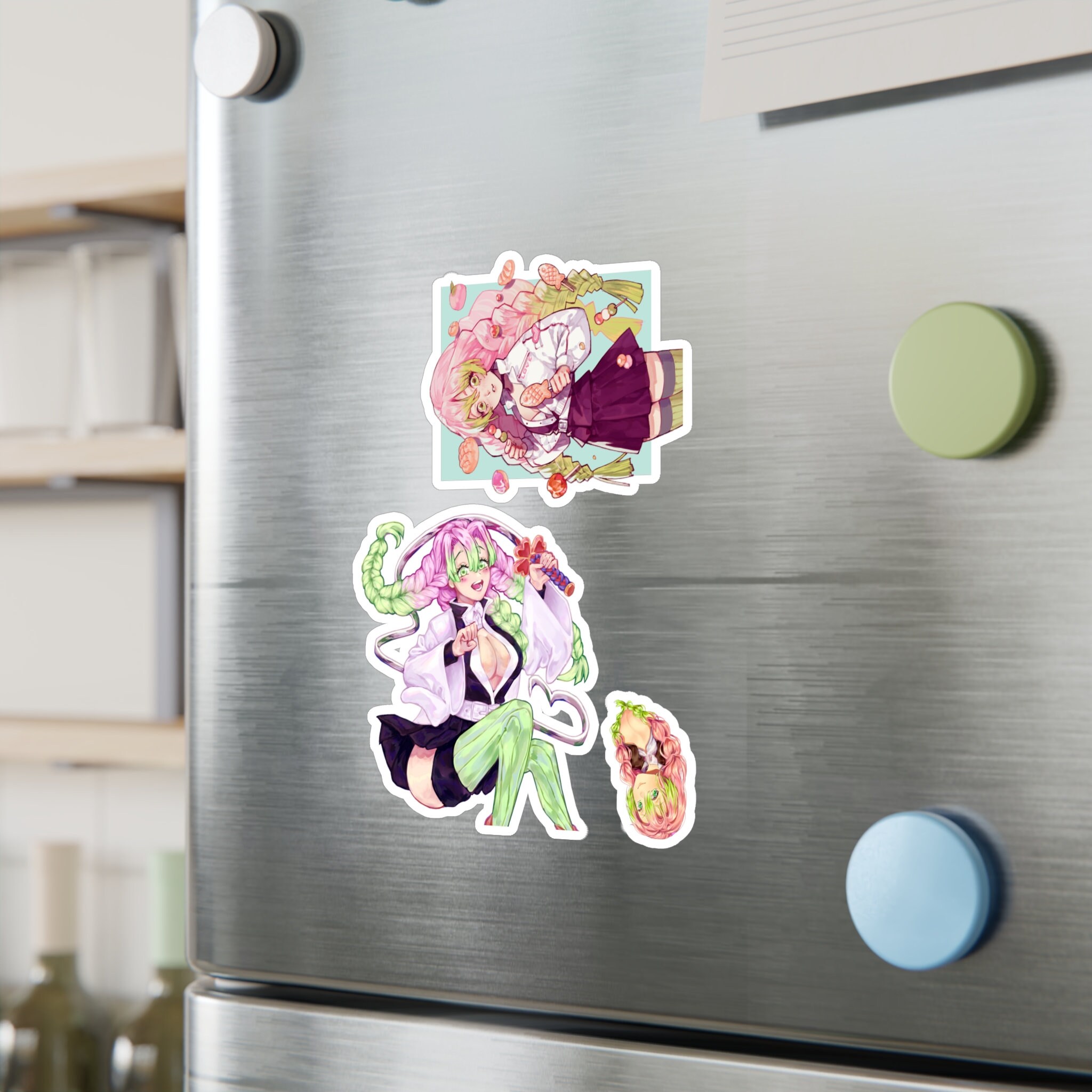 Pink Mitsuri Anime Waifu, Kiss-cut Vinyl Car Decals V4 - Etsy