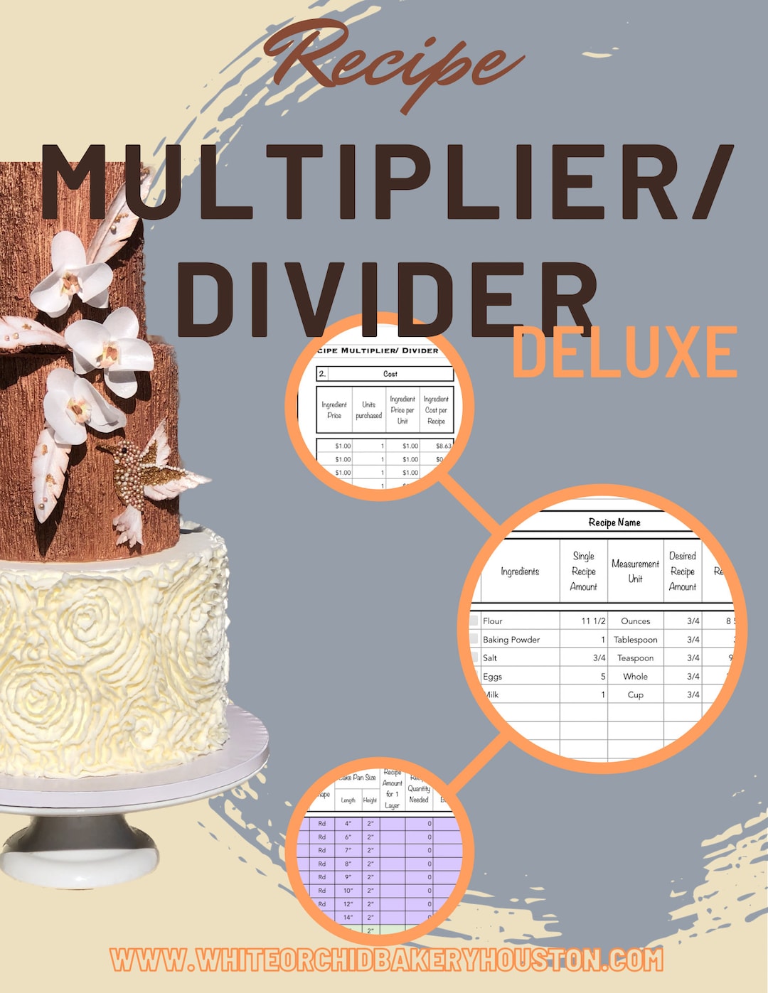 Digital Recipe Calculator Deluxe Version - Etsy