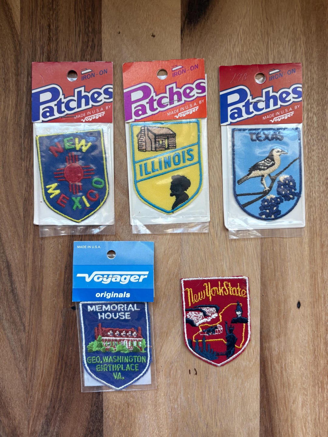 Vintage Voyager USA State and Travel Patches : Iron or Sew On - Etsy