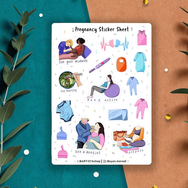 Pregnancy Stickers - Etsy