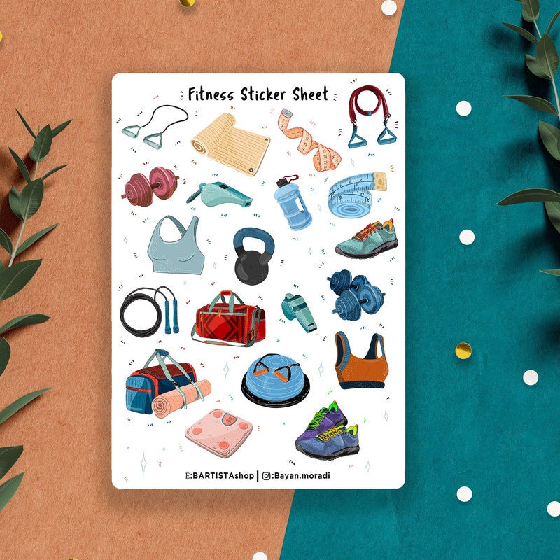 Fitness Stickers - Etsy