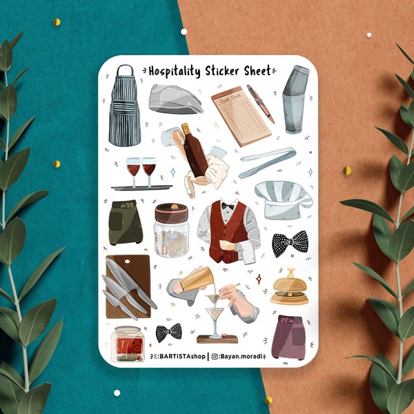 Hospitality Stickers - Etsy