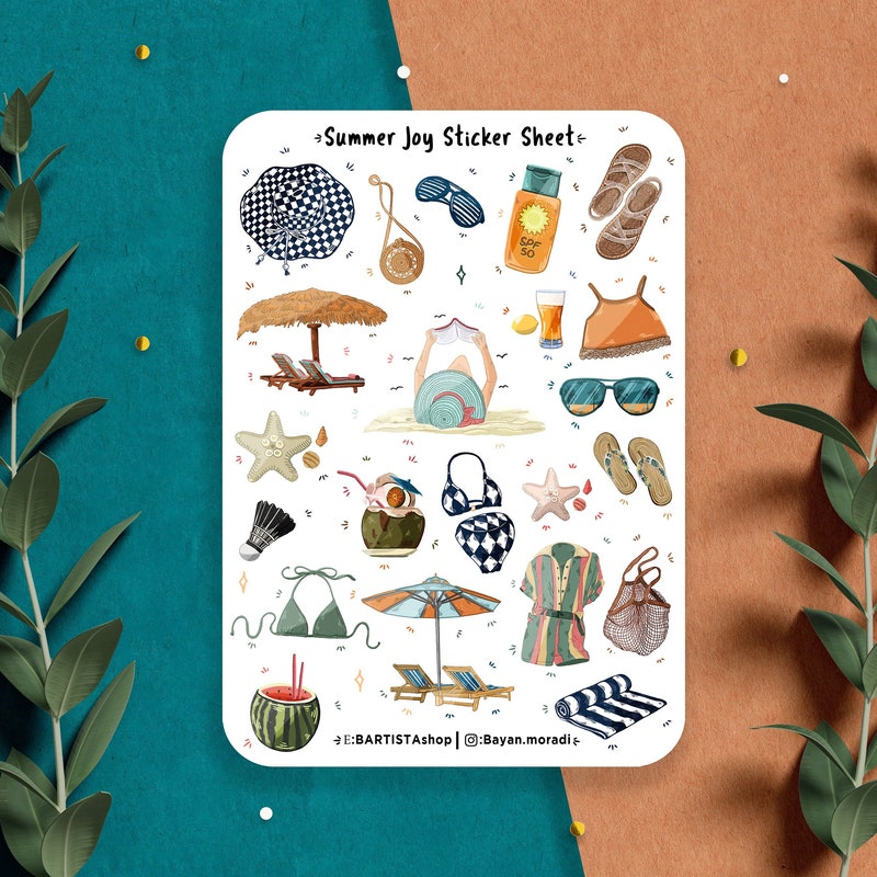 Beach Aesthetic Stickers - Etsy