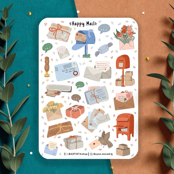 Snail Mail Sticker - Etsy