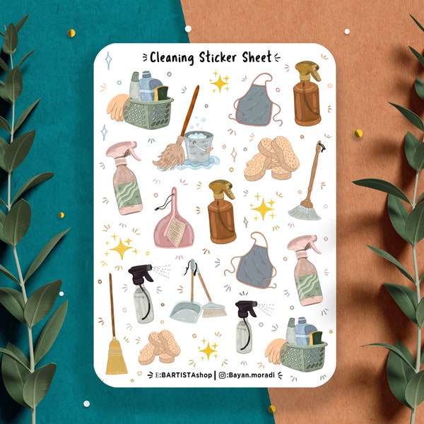 Cleaning Planner Stickers - Etsy