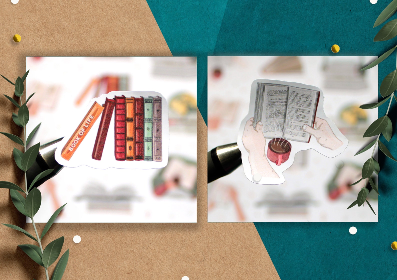 Reading Time Sticker Sheet Books Stickers Planner Stickers | Etsy