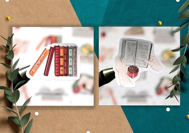 Reading Time Sticker Sheet Books Stickers Planner Stickers | Etsy