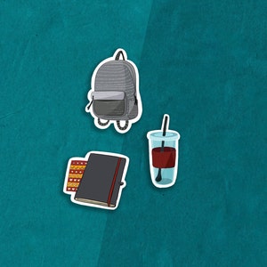 Study Time Sticker Pack, Planner Stickers, Journal Stickers ...