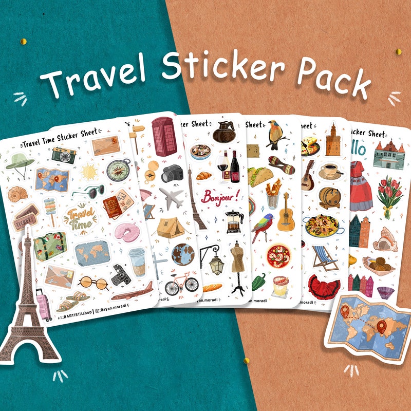 Travel Stickers - Etsy