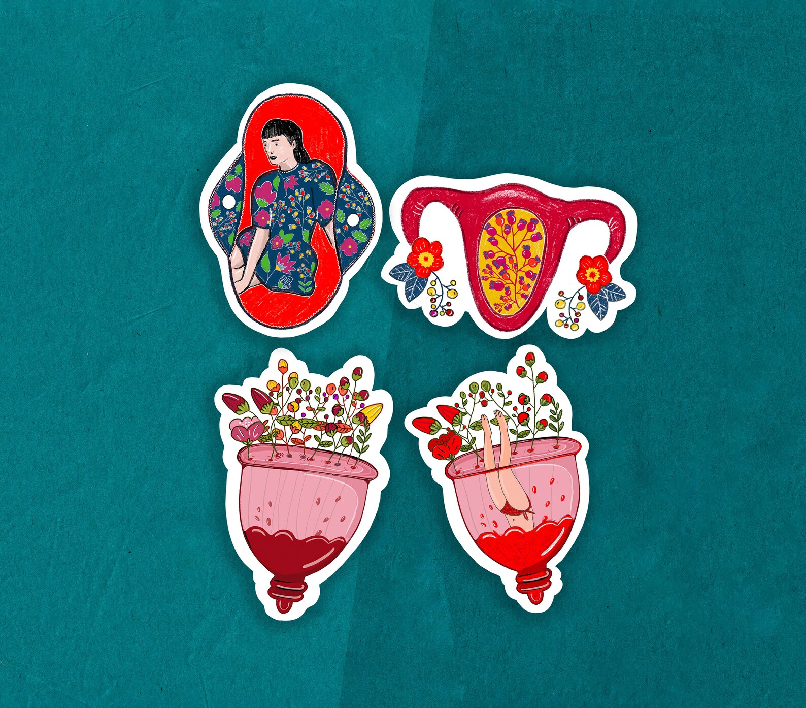 Period sticker pack period planner stickers planner | Etsy