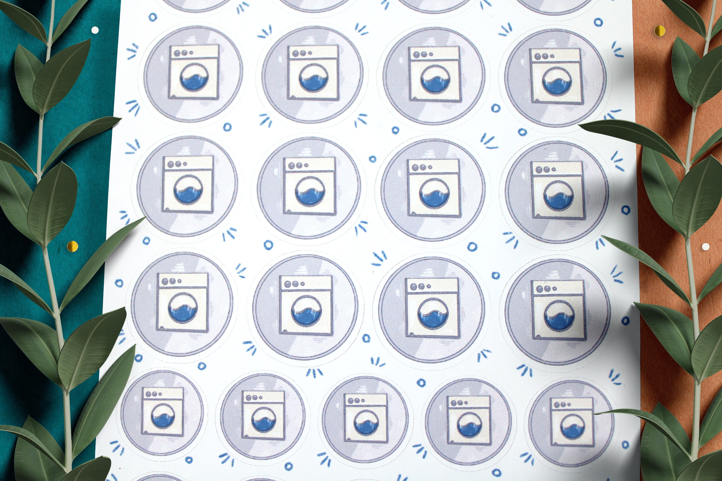 Washing Machine Stickers, Planner Stickers, Chore Stickers, Journal ...