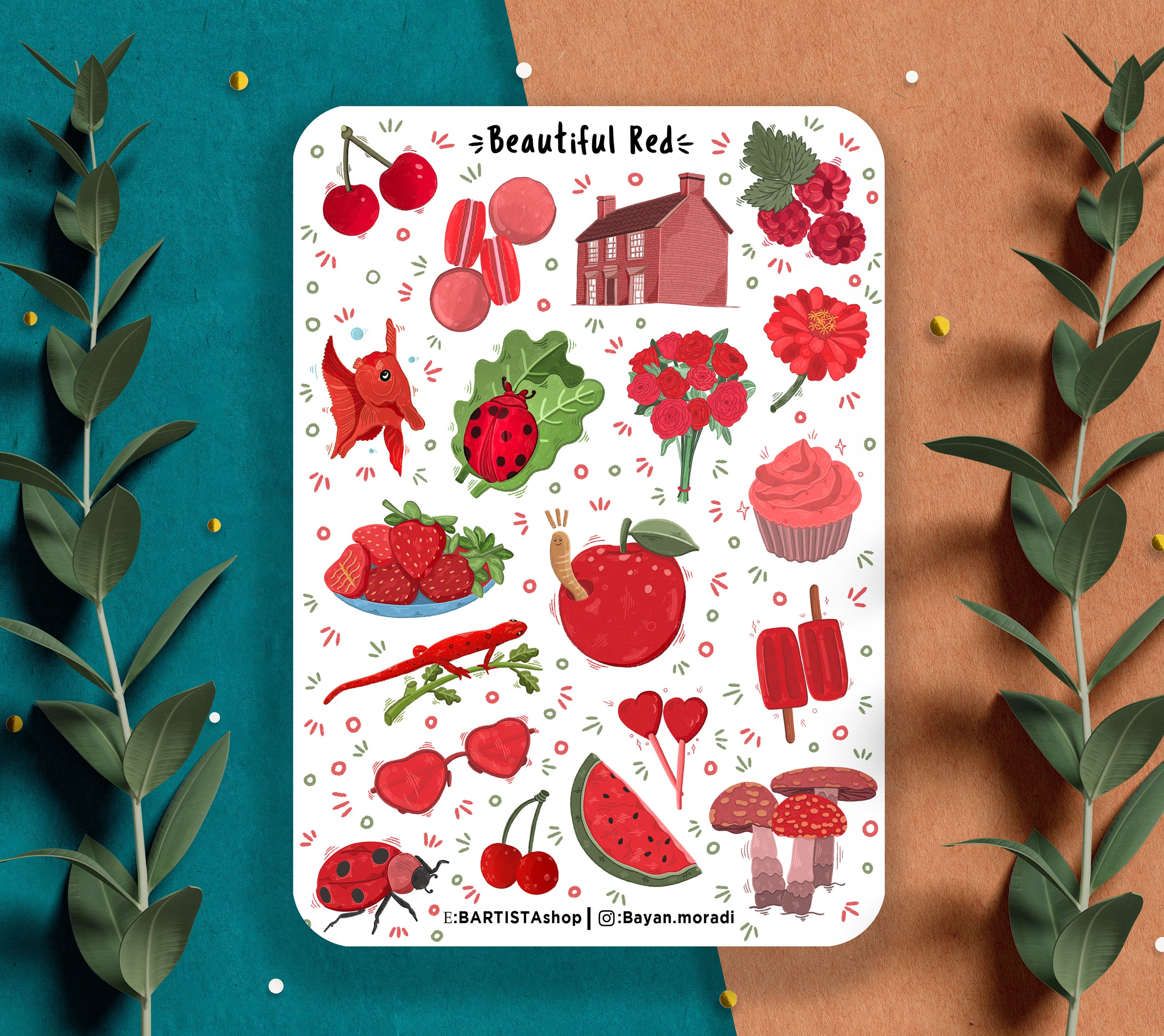 Beauty of Colours Sticker Pack, Planner Stickers, Journal Stickers ...