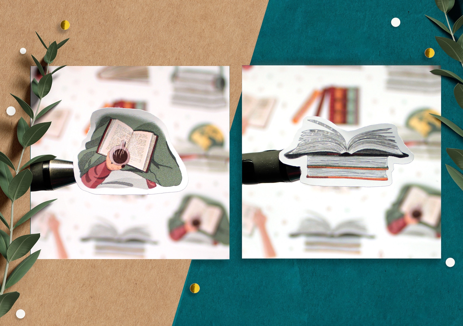 Reading Time Sticker Sheet Books Stickers Planner Stickers | Etsy