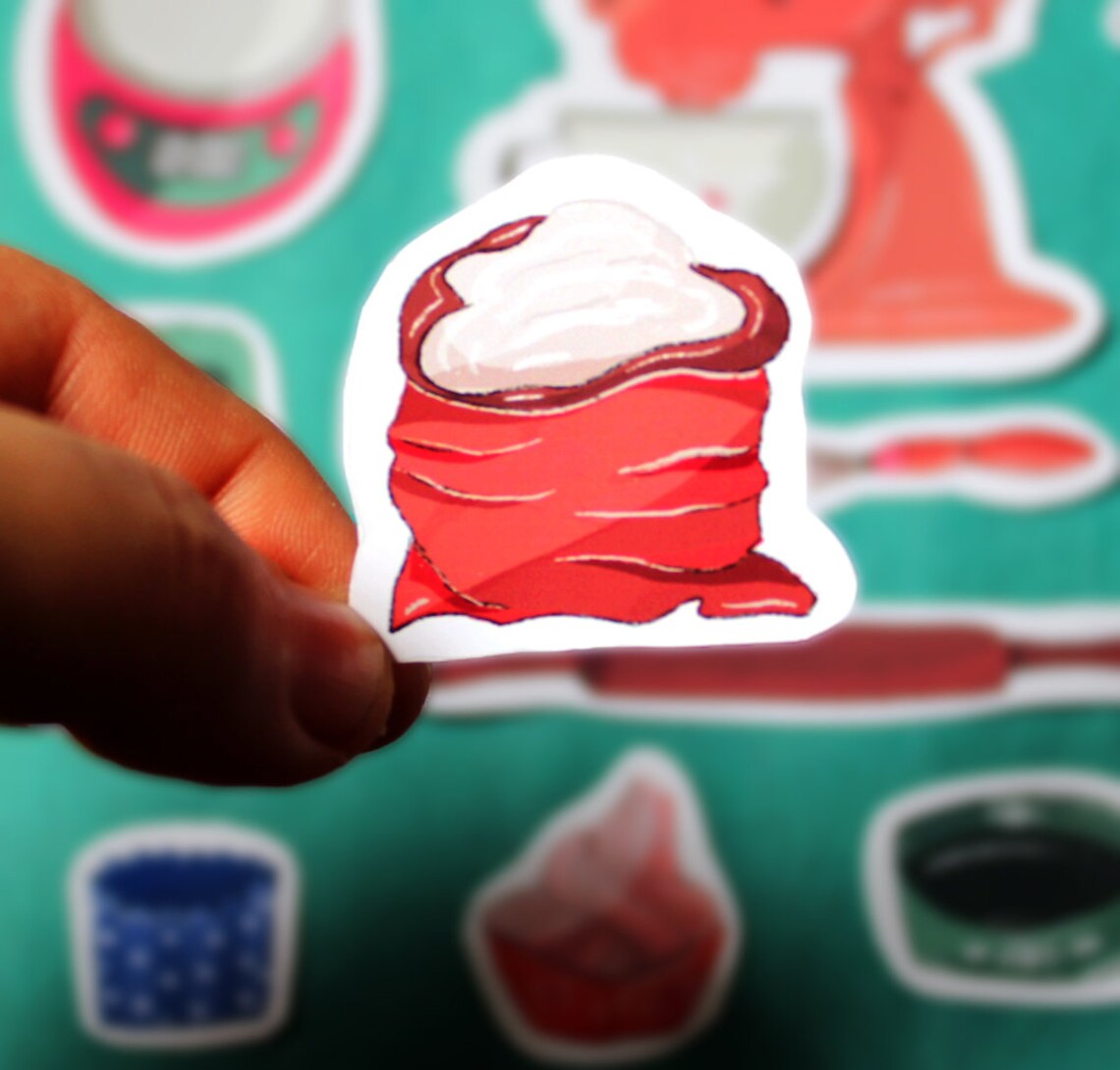 Cake Stickers fun Baking stickers 24 Stickers Scrapbook | Etsy