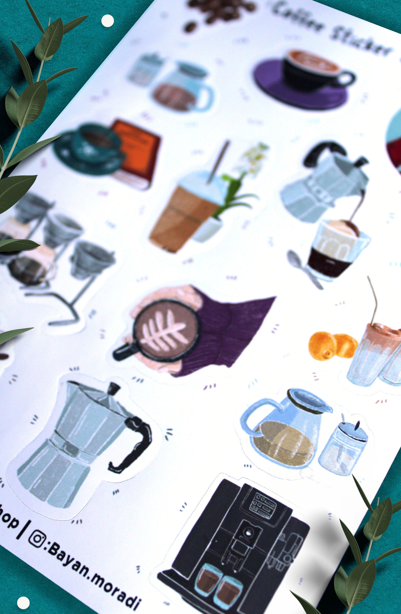 Coffee Sticker Sheet, Cozy Coffee Planner Stickers, Planner Stickers ...