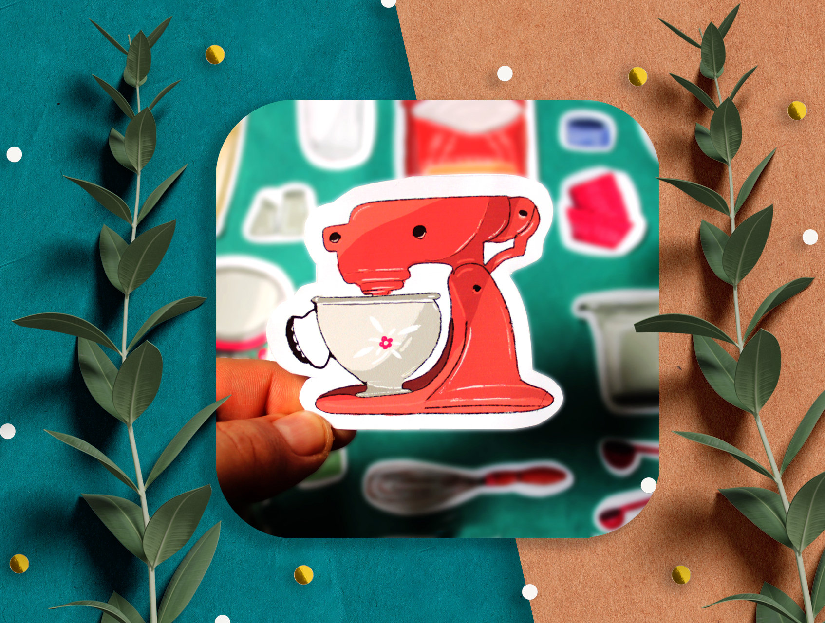 Cake Stickers Fun Baking Stickers 24 Stickers Scrapbook - Etsy UK