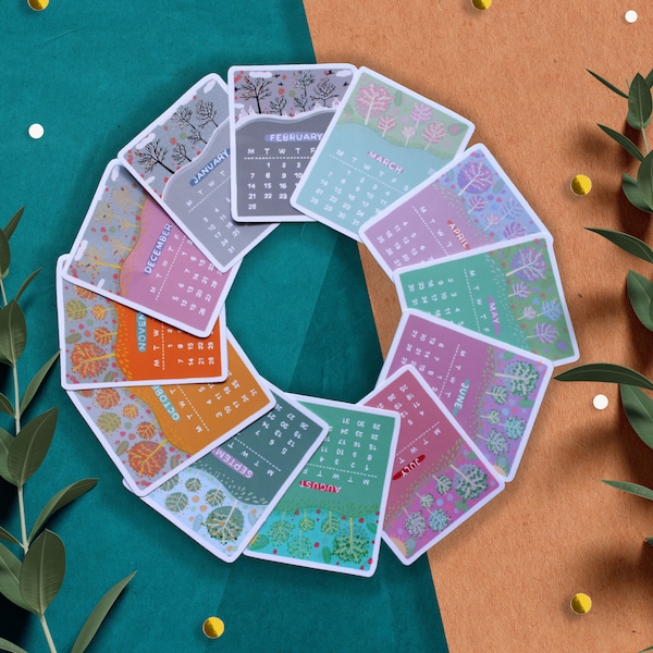 Bullet Journal Stickers Calendar - Etsy