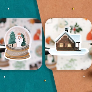 Winter Aesthetics Sticker Sheet , Winter Stickers, Journal Stickers ...