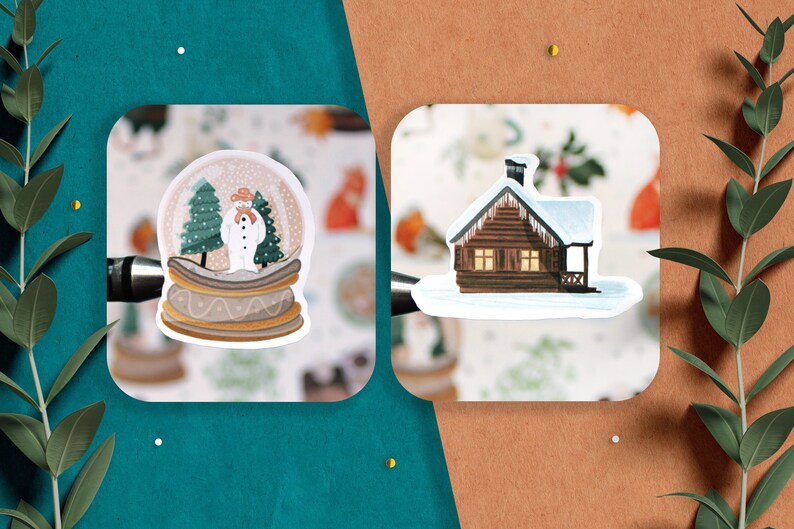 Winter Aesthetics Sticker Sheet , Winter Stickers, Journal Stickers ...