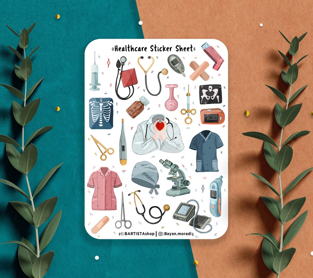 Health Care Stickers, Medical Stickers, Planner Stickers, Scrapbooking ...