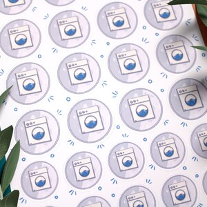 Washing Machine Stickers, Planner Stickers, Chore Stickers, Journal ...