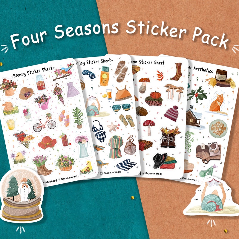 Seasonal Planner Stickers - Etsy