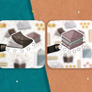 Book Rating Sticker Sheet, Planner Stickers ,reading Journal Stickers ...