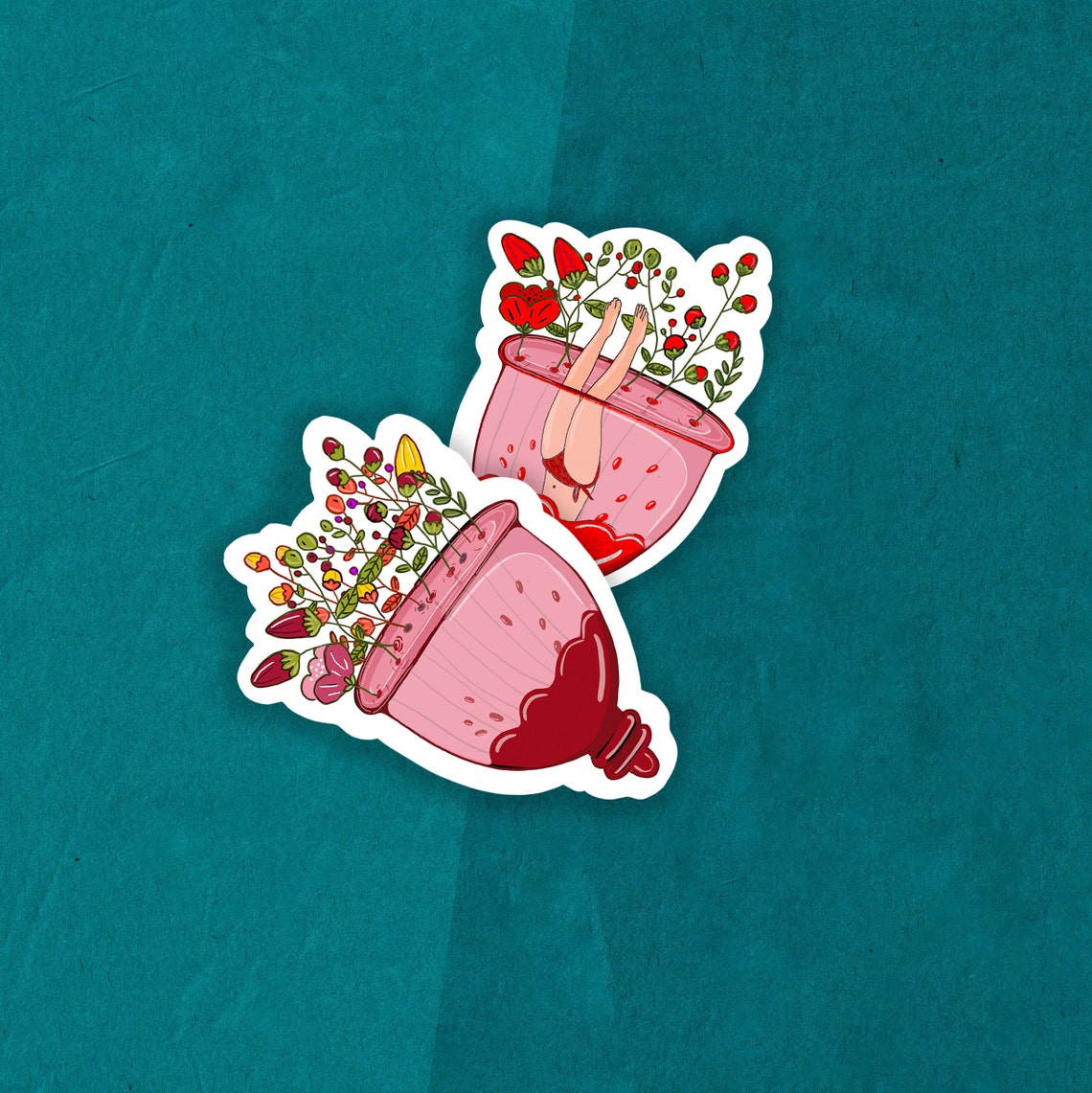 Period sticker pack period planner stickers planner | Etsy