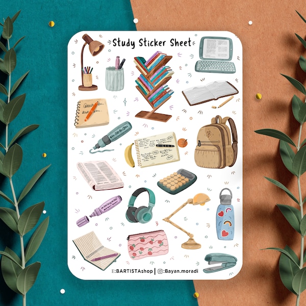 Study Stickers - Etsy