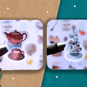 37 Tea Time Stickers, Planner Stickers, Journal Sticker, Scrapbook ...