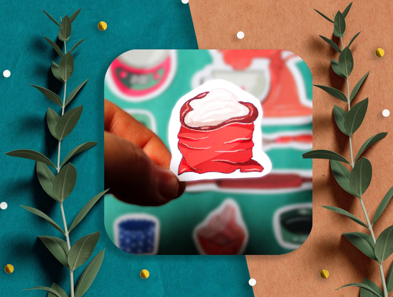 Cake Stickers Fun Baking Stickers 24 Stickers Scrapbook | Etsy UK