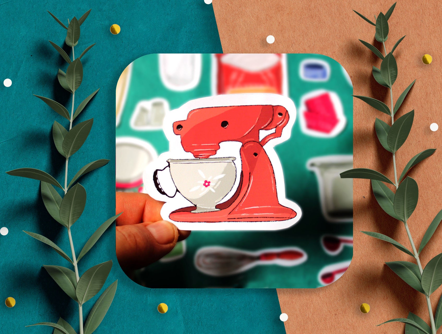 Cake Stickers Fun Baking Stickers 24 Stickers Scrapbook | Etsy UK