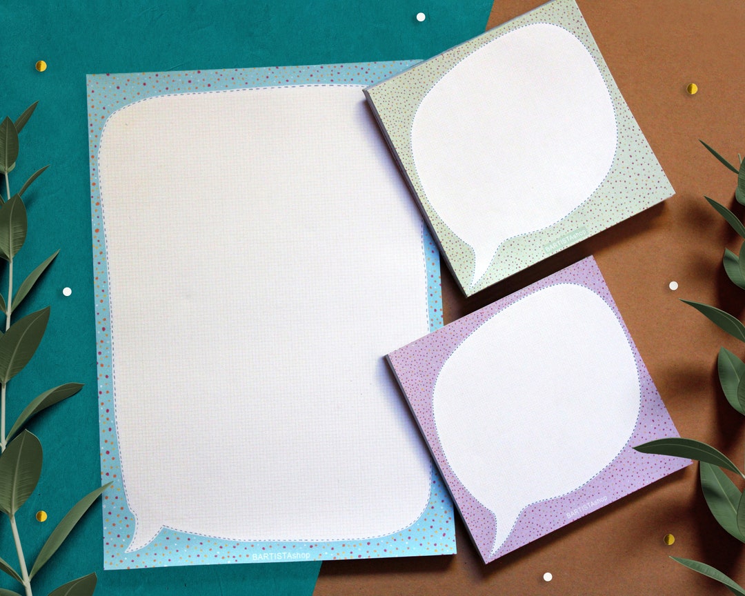 Dotted Notepad | Tear off Notepad | to Do List | Desk Pad With Doodle ...