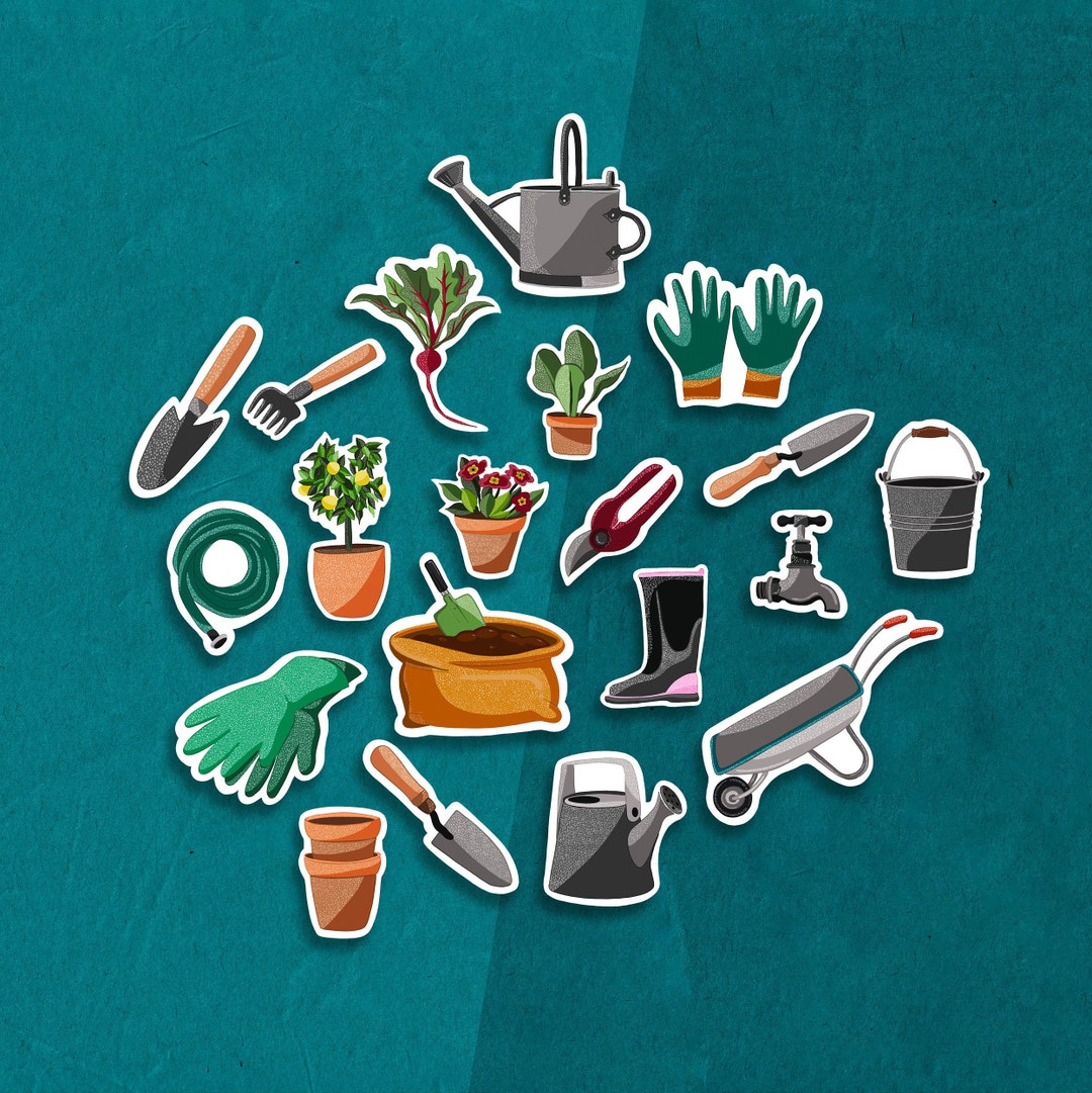 Gardening Stickers, Gardening Planner Stickers, Planner Stickers ...
