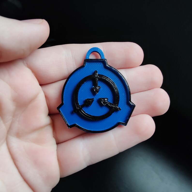 3D Printed Scp Keychain - Etsy