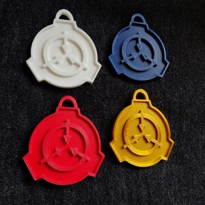 3D Printed Scp Keychain - Etsy