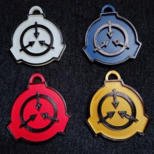 3D Printed Scp Keychain - Etsy