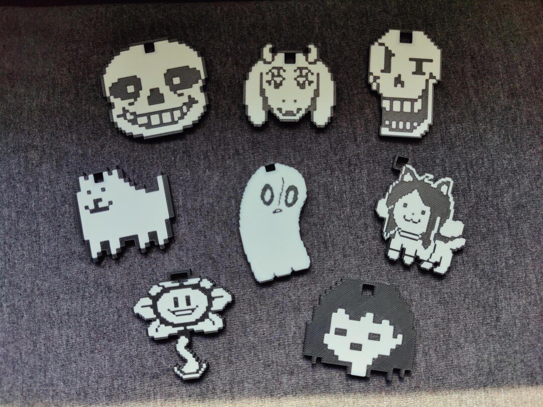 Undertale Keychains - 9 Characters - Etsy