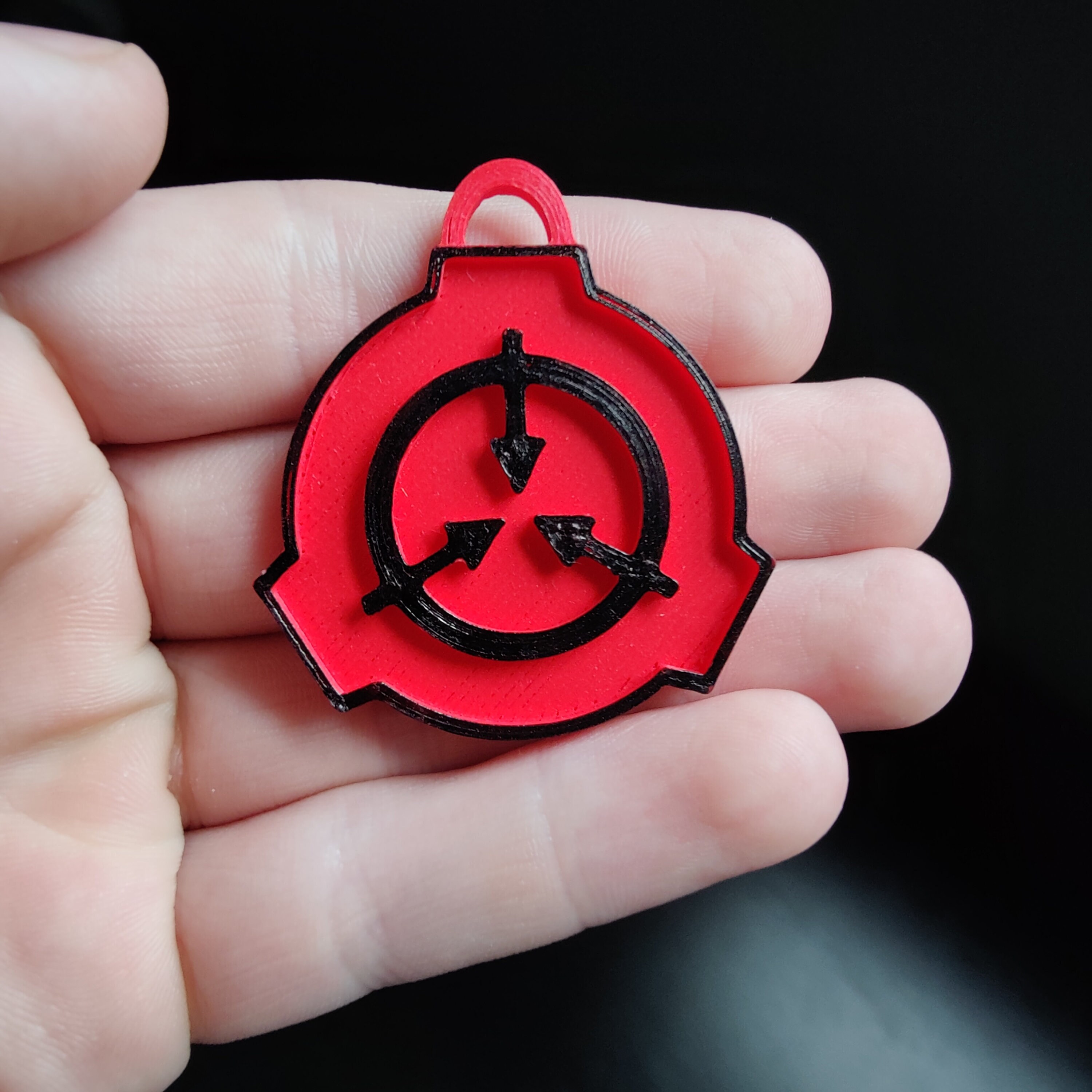 3D Printed Scp Keychain - Etsy