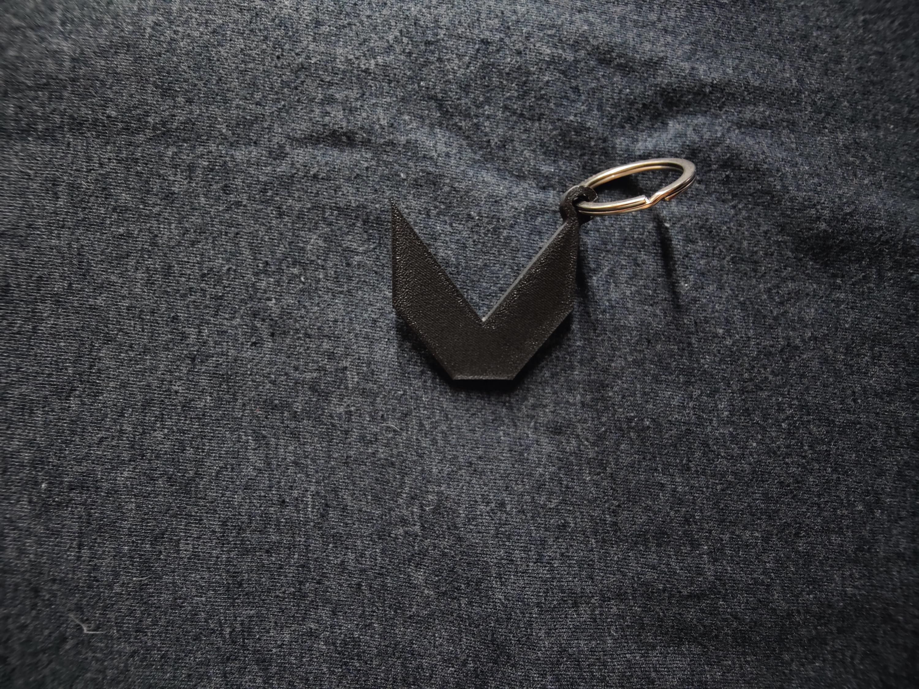 3D Printed Valorant Logo Keychain - Etsy